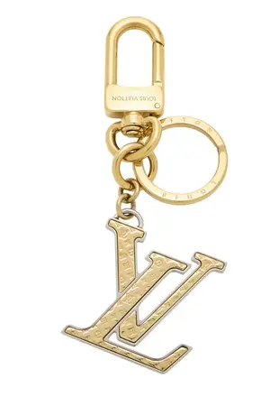 LOUIS VUITTON Silver Initiales Key Holder