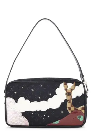 LOUIS VUITTON Monogram Patchwork Conte De Fees Pochette - Black