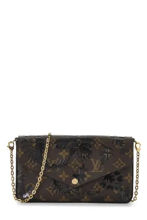 LOUIS VUITTON Monogram Blossom Pochette Felicie - Black