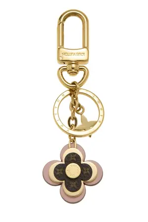 LOUIS VUITTON Gold Blooming Flowers Bag Charm