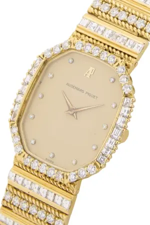 AUDEMARS PIGUET 18k Yellow Diamond Bezel Watch