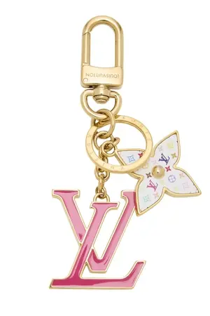 LOUIS VUITTON Takashi Murakami X Multicolore Iconic Key Holder - White