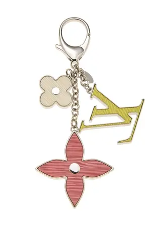 LOUIS VUITTON Multicolor Silver Fleur D'epi Bag Charm - Multi