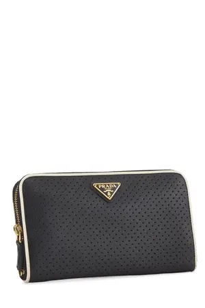 LOUIS VUITTON Perforated Zip Around Wallet