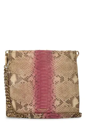 Prada Multicolor Python Shoulder Bag