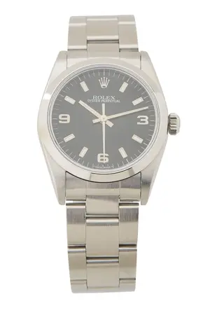 Rolex Stainless Steel Oyster Perpetual 77080 - Black
