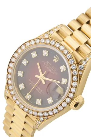 Rolex Datejust Diamond Bezel And Lugs Yellow Watch