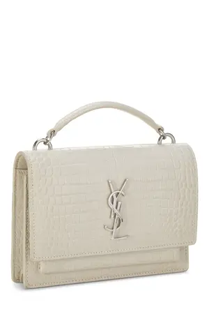 Saint Laurent Embossed Sunset Wallet On Chain