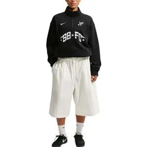 Nike Skate 1/2-zip Fleece Crew-neck Sweatshirt - Black