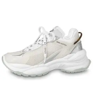 LOUIS VUITTON Run 55 Sneakers - Beige/white/silver