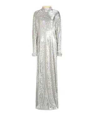 Givenchy Openback Sequin Gown - Silver