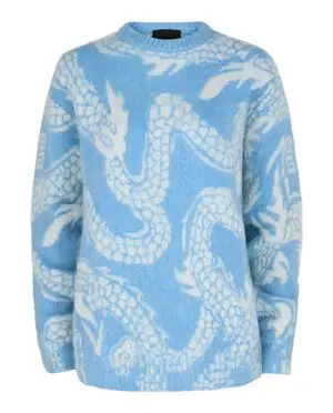 Givenchy 4g Dragon Sweater - Blue White