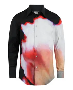 Alexander McQueen Solarized Floral Print Button Up Shirt - Multicolor