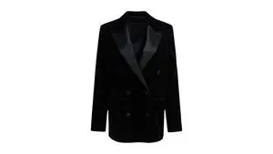 GOLDEN GOOSE Velvet And Satin Doublebreasted Blazer