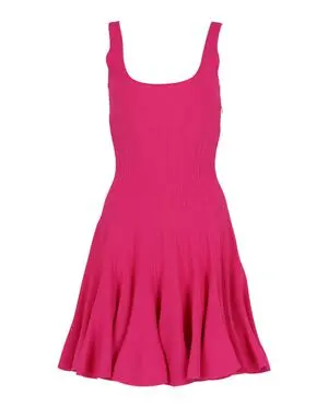 Alexander McQueen Sleeveless Ruffle Dress - Pink