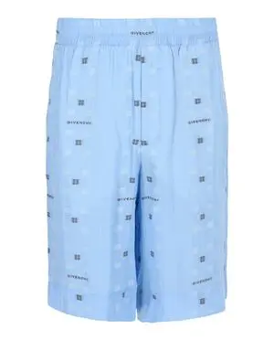 Givenchy 4g Logo Print Shorts - Navy Light Blue