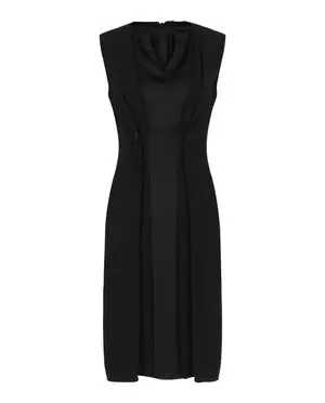 Givenchy Sleeveless Doublebreasted Midi Coat Dress - Black