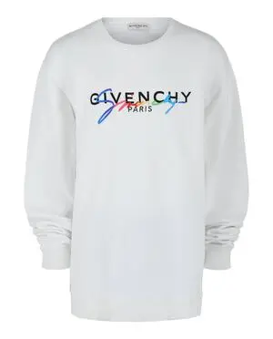 Givenchy Logo Embroidered Sweatshirt - White
