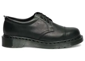 Dr. Martens 1461 Mhl 3 Eye Grained Oiled Leather Sneakers - Black