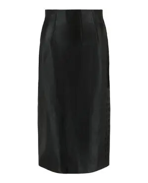 Alexander McQueen Leather Pencil Skirt - Black
