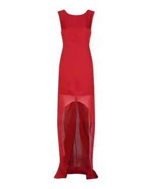 Givenchy High-low Dress With Bow Detail - Cherry