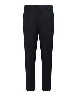 Alexander McQueen Slim Fit Cigarette Trousers - Navy Blue