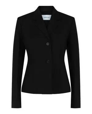 FERRAGAMO Wool Blend Blazer - Black