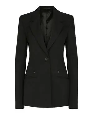 Givenchy Cape Jacket In Wool And Mohair - Black