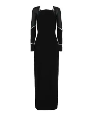 Givenchy Crystal Embellished Crepe Gown - Black