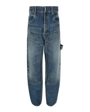 Givenchy Faded Carpenter Jeans - Blue