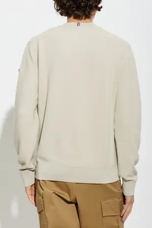 Moncler Logo Patch Fine Knit Sweater