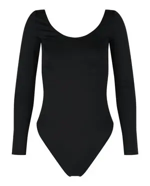 Balenciaga Dancer Matte Spandex Bodysuit - Black