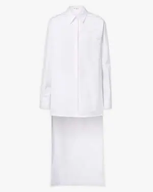 Alaïa Cotton Poplin Shirt - White