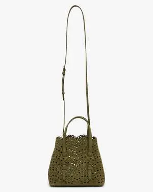 Alaïa Mina 20 Camouflage Suede Tote Bag