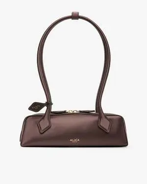 Alaïa Le Teckel Small Satin Bag - Brown