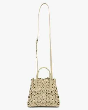 Alaïa Mina 20 Amande Suede Tote Bag