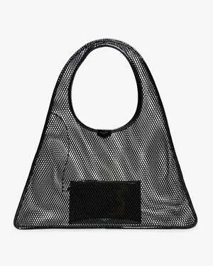 Alaïa Mesh Hobo Bag - Black