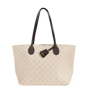 BY MALENE BIRGER Monogram Tote Bag - Beige