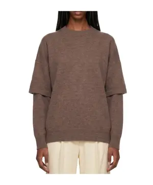 DARKPARK Troy Double Sleeved Jumper - Brown