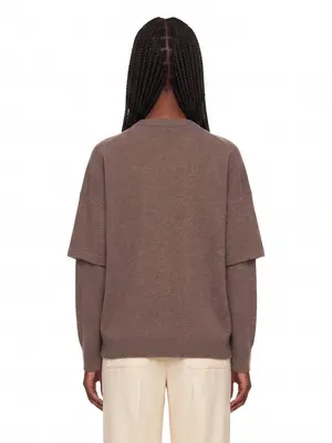 DARKPARK Troy Double Sleeved Jumper - Brown