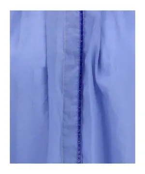 FORTE_FORTE Pleated High Neck Long Sleeve Blouse