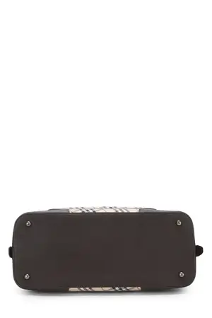 Burberry Jacquard Check Turnlock Dome Handbag