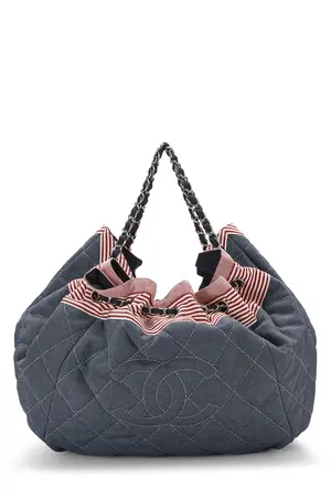 Chanel Denim Coco Cabas Spirit - Navy