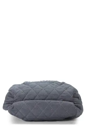 Chanel Quilted Denim Coco Cabas Spirit Tote