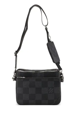 LOUIS VUITTON Damier Graphite 3d Trio Messenger - Black
