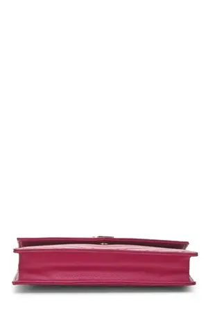 Saint Laurent Grained Calfskin Envelope Wallet On Chain