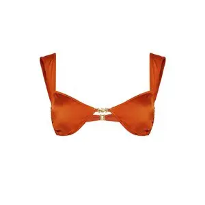 CHERINA BEACHWEAR LLC Sophie Bikini Top In Amber Glow - Orange