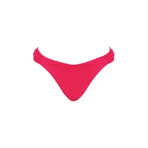 CHERINA BEACHWEAR LLC Isla Bikini Bottom In Soleil Rouge - Red