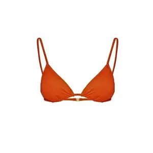 CHERINA BEACHWEAR LLC Lily Bikini Top In Amber Glow - Orange