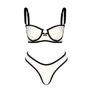 CHERINA BEACHWEAR LLC Coco Bikini In Black And - White